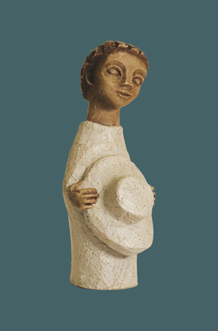 Pastor Chapéu - Branco - 13 Cm