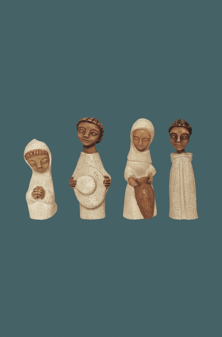 Pastor Chapéu - Branco - 13 Cm